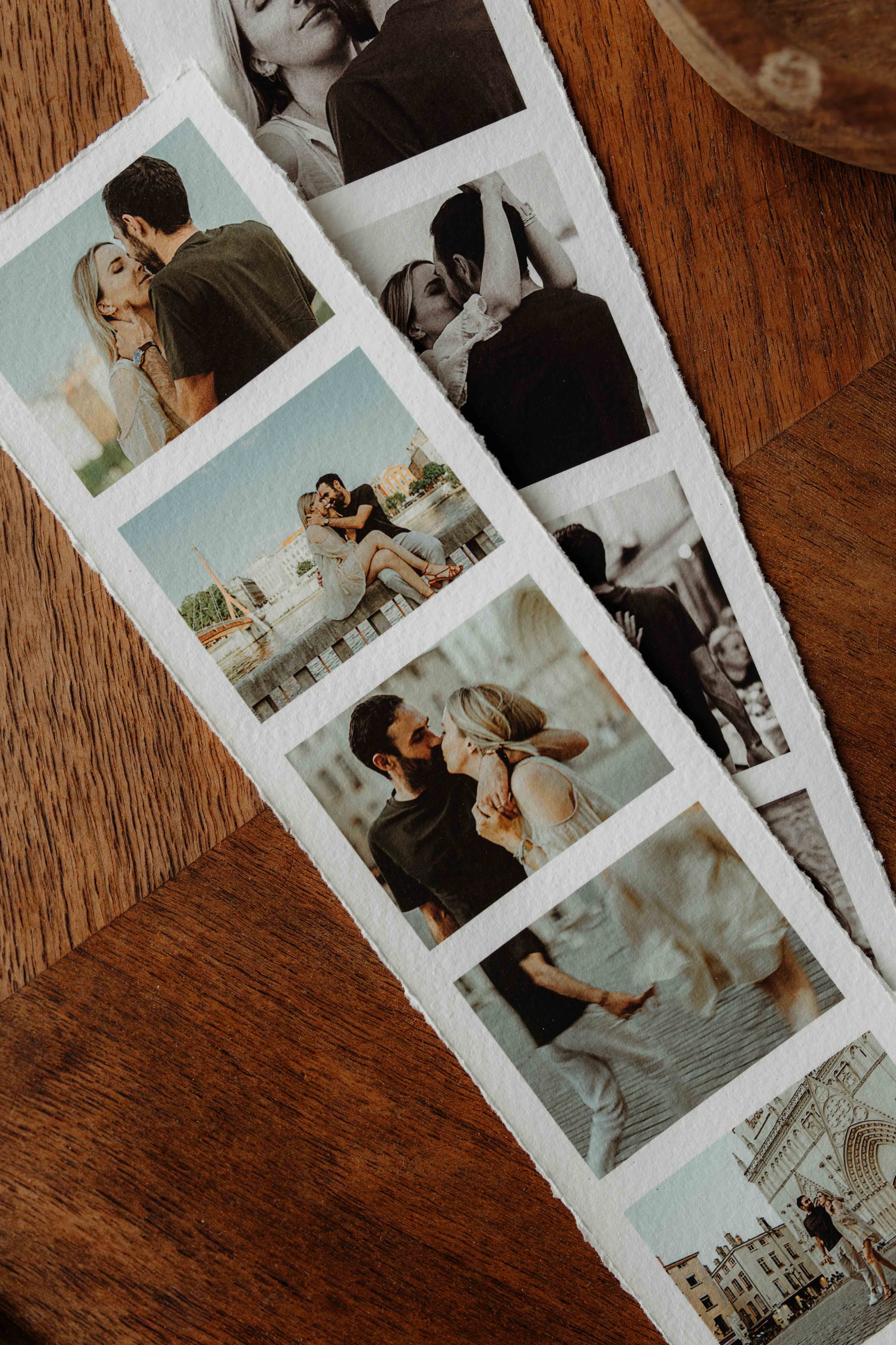 Impression photomaton sur tirage frangé – Mes p'tits chefs d'œuvre